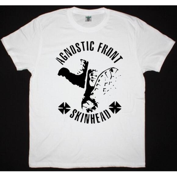Shirts | Agnostic Front Skinhead New White T Shirt | Poshmark
